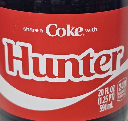 Share A Coke with Hunter 2025 Personalized Gift Coca Cola Bottle 20oz ...