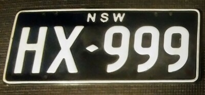 New South Wales NSW - License Plate " HX 999 " or Its Flip It Reverse ...