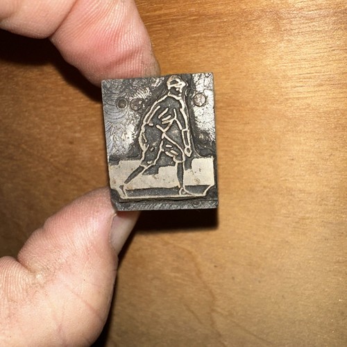Printing Block “ Baseball Pitcher “ Old Block | eBay