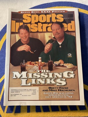 Mike Holmgren & Brett Favre - Sports Illustrated SI Green Bay Packers 1 ...