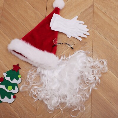 Unisex Santa Claus Set Carnivals Christmas Costumes New Year ...