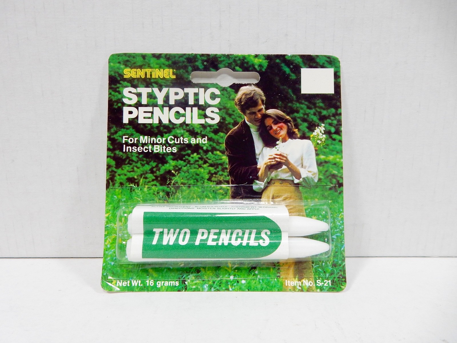 SENTINEL STYPTIC PENCILS TRAVEL SIZE (2 PENCILS PER PACK) *NEW IN BOX ...