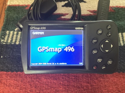 Used Garmin GPS map 496 Aviation, w/Speaker on the power cord / Parts ...