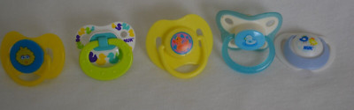 Reborn Baby Doll Pacifiers Lot of 5- Ducks & Birds (Including Big Bird ...