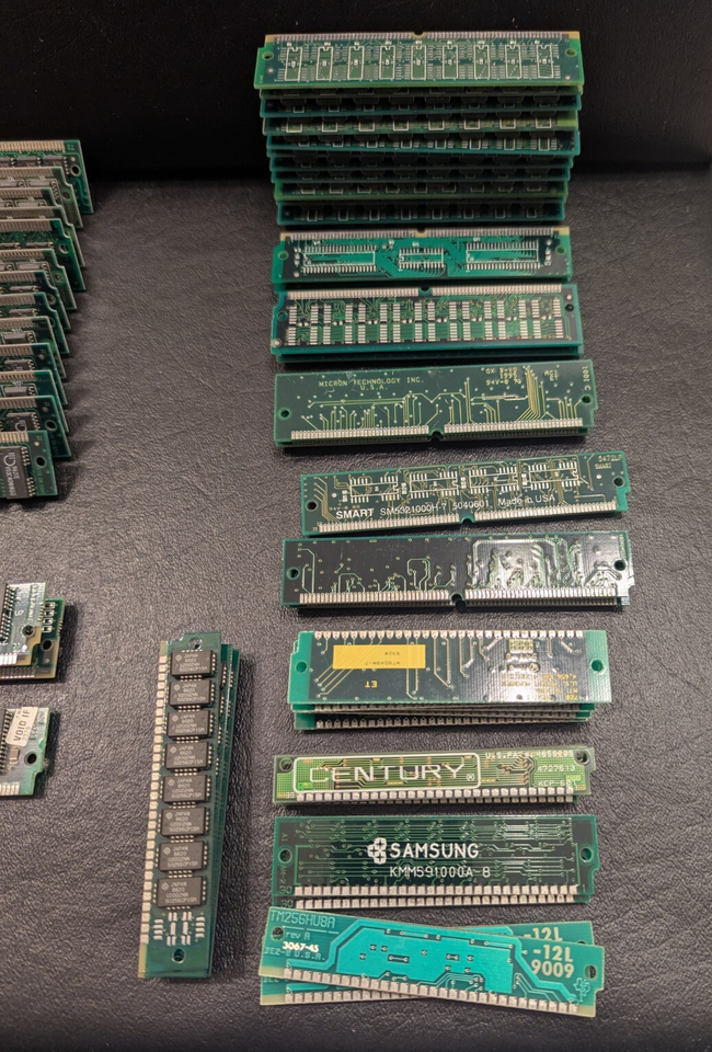 Mixed Lot of 70 RAM Memory sticks for gold or PM recovery: 2 lbs, 9 oz ...