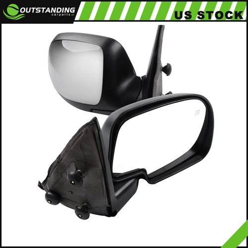 Chrome Heated Power Side View Mirrors Left&Right Pair For 99-02 Chevy ...