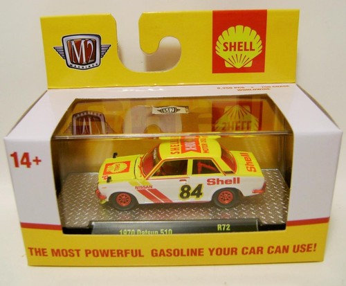 1970 '70 DATSUN 510 SHELL GAS OIL EDITION CHASE CAR M2 MACHINES DIECAST ...