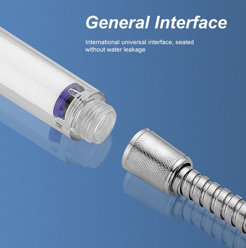 High Pressure Shower Head Adjustable 360° Rotation Turbine Water Saving ...