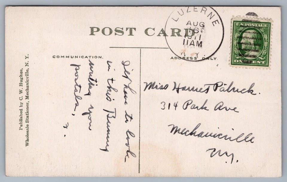 Union Bag & Paper Company Mill Hadley Luzerne NY 1911 Postcard N2 | eBay