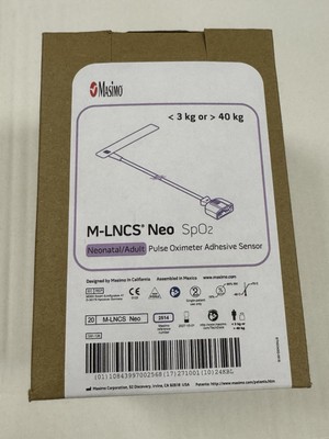 MASIMO LNCS NEO SPO2 PULSE OXIMETER ADHESIVE SENSOR NEONATAL/ADULT 20 ...