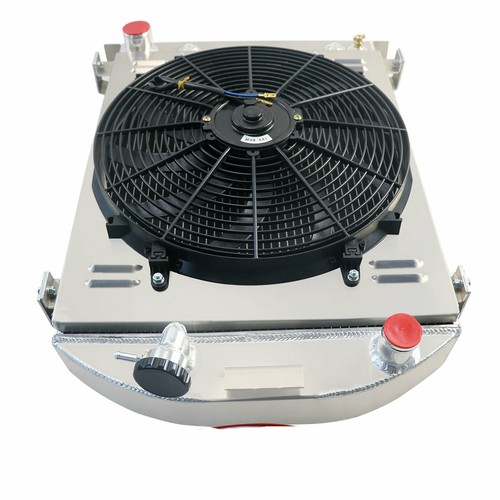 3-ROW ALUMINUM RADIATOR SHROUD FAN FIT 1930~1931 FORD MODEL A;CHEVY V8 ...