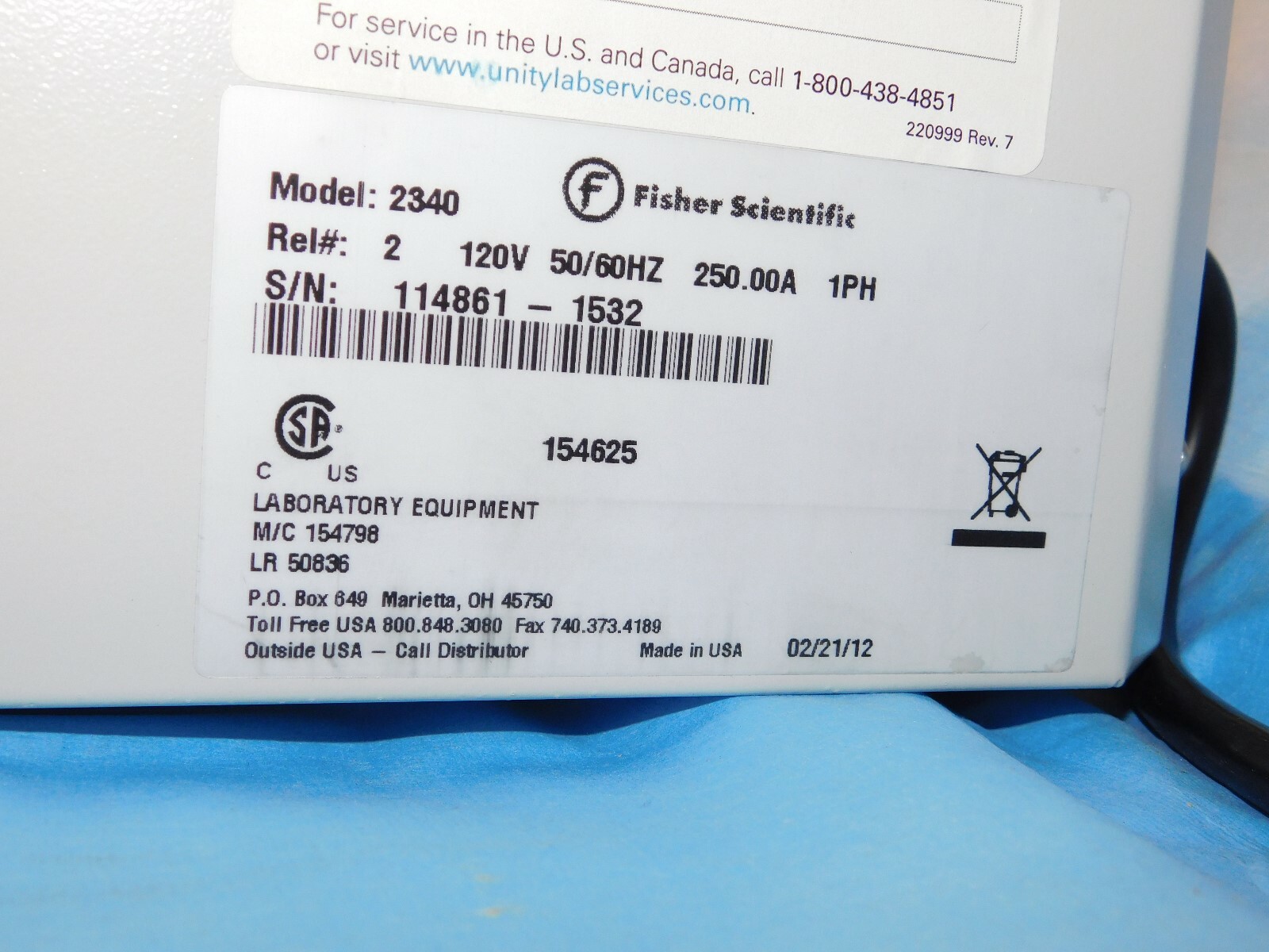 2340 FISHER SCIENTIFIC ISOTEMP HOT BATH 1 1/2 GAL 5.71L USED EXCELLENT ...