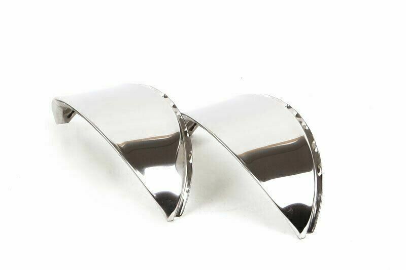 49-66 VW BUG 50-67 VW BUS TRANSPORTER CHROME HEADLIGHT EYEBROW EYEBROWS ...