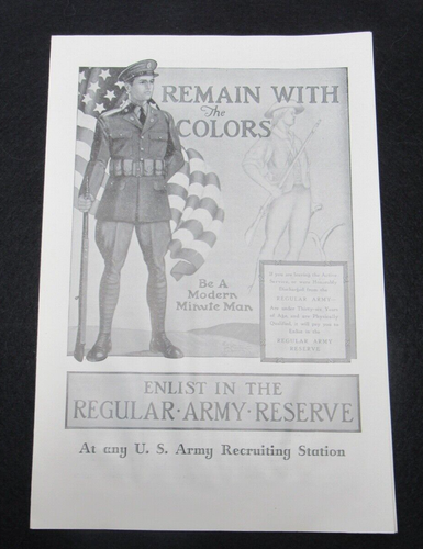 United States Army Reserve Recruitment Brochure 1939 Golden Gate Inter ...