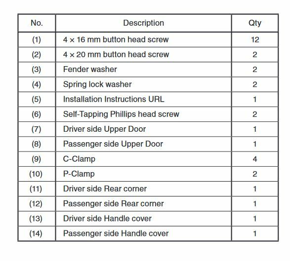 2019-2025 Genuine OE Honda Talon 1000X 1000R Fabric Upper Doors 0SR90 ...