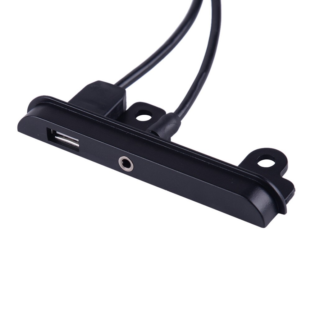 AUX USB Port Bracket Radio Bracket USB AUX Port Adapter 2DIN ...
