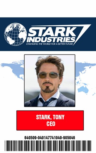 Stark Industries Tony Stark Badge | eBay
