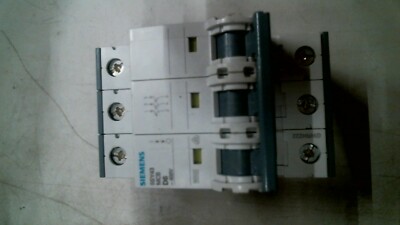 SIEMENS 5SY43 D6 MINI CIRCUIT BREAKER 5SY4-306-8 3P 480VAC 6A D TRIP ...