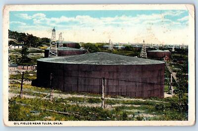 c1920's Oil Fields Tanks Truss Tower Overview Tulsa Oklahoma OK Vintage ...