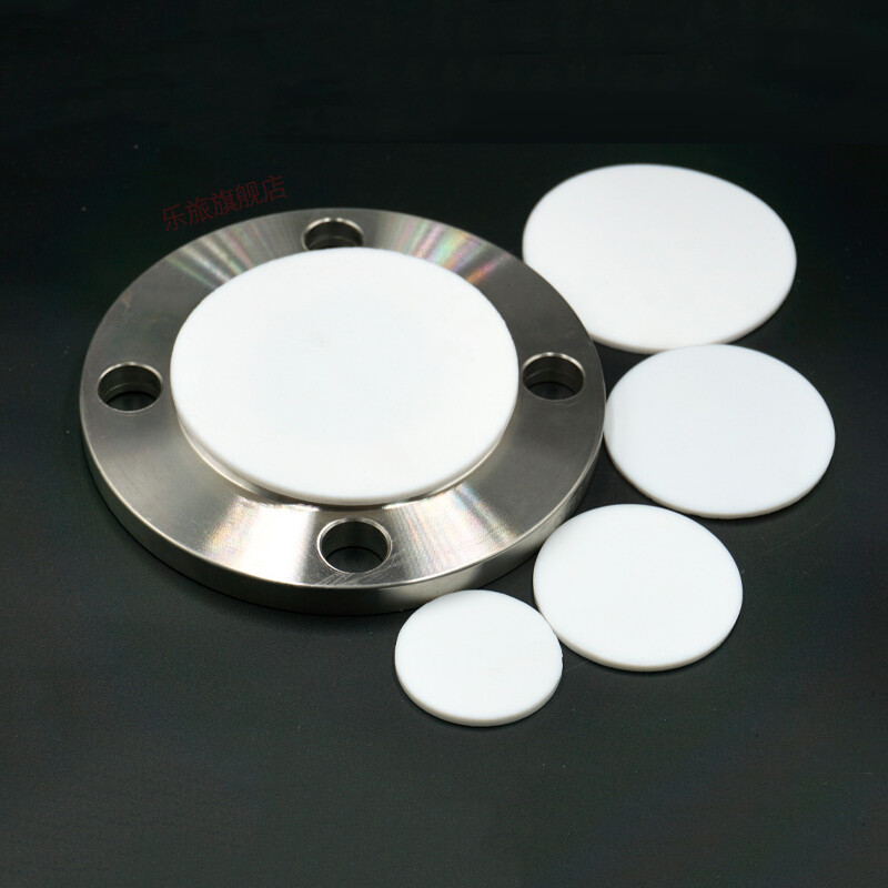 10Pcs PTFE Plastic Solid Discs Flat Round Pad Sealed Cushioning ...