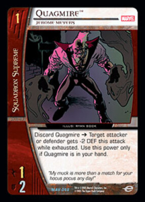 VS System: Quagmire, Jerome Meyers [Played] Marvel The Avengers TCG CCG ...