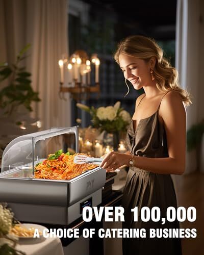 Electric Chafing Dish Full Size Stainless Steel Chafer,Temperature ...