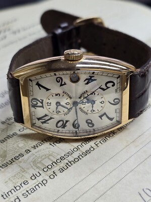 Franck Muller Master Banker 6850 MB 18K Rose Strap Watch. Nice. B/P. | eBay