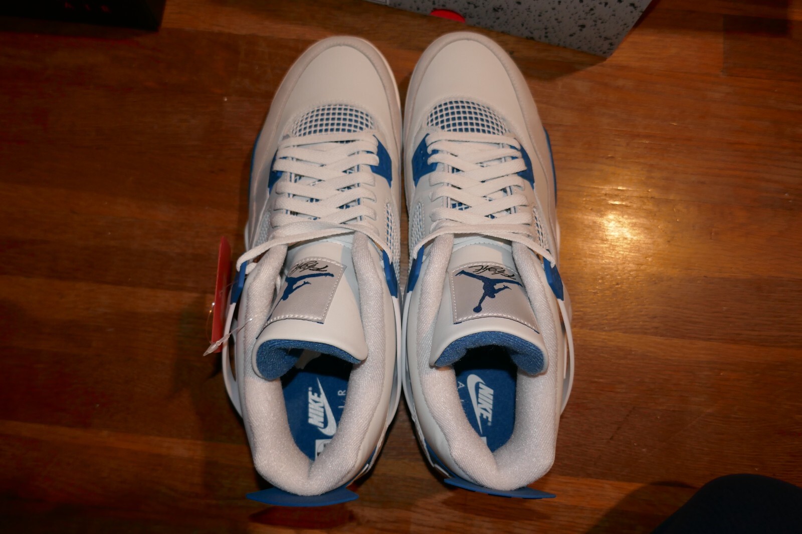 MENS SIZE 15 NIKE AIR JORDAN 4 MILITARY BLUE SHOES SNEAKERS | eBay