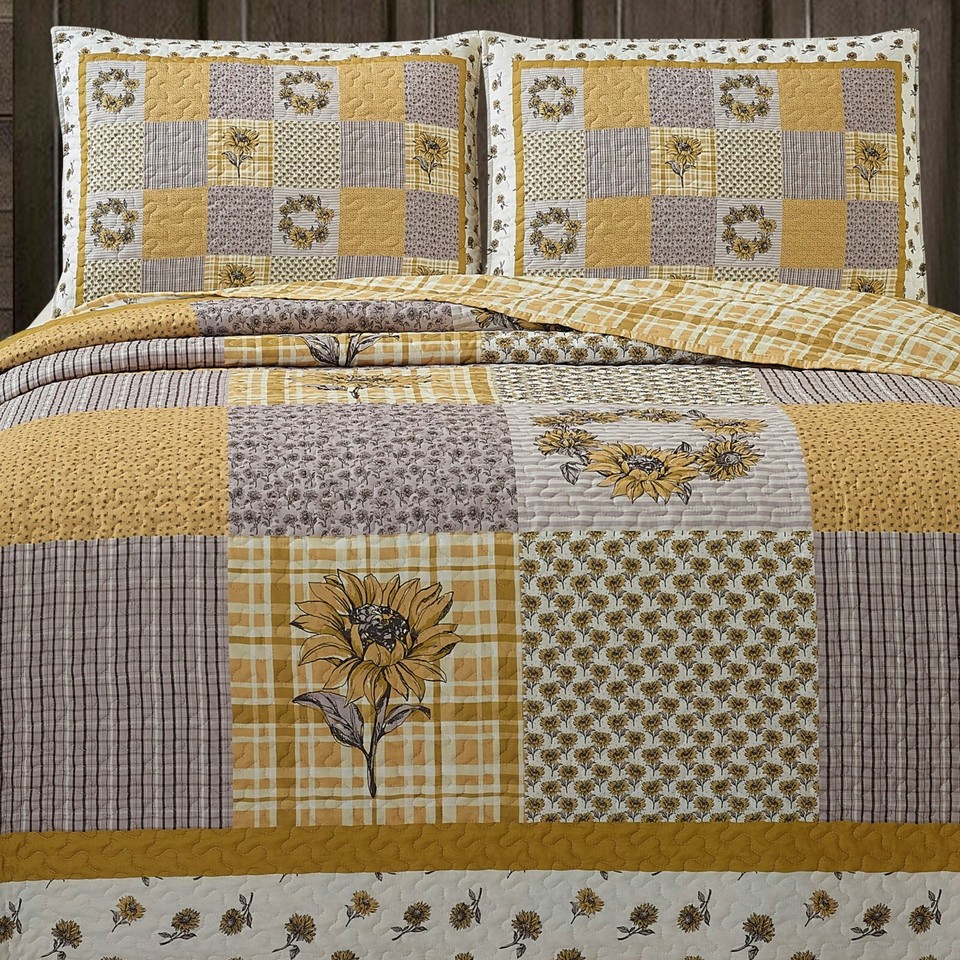 Virah Bella - Sunshine - Lightweight Reversible Quilt Set | eBay