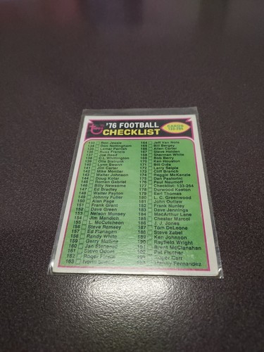 1976 Topps Football Checklist 133-264 | eBay