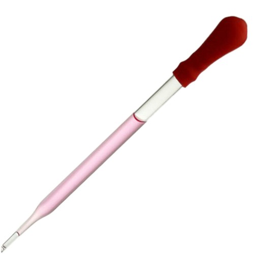 10Pcs 10ml 12cm Glass Pipette Medicine Laboratory Dropper Red Rubber ...