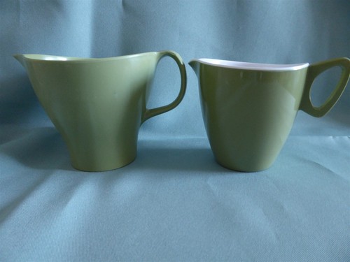 Vintage Green & White Hollywood Melmac Plus Bessemer Ware Green Milk ...