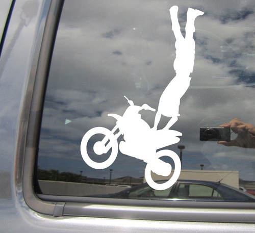 Freestyle Motocross Trick - FMX Motorcycle Car Window Vinyl Decal ...