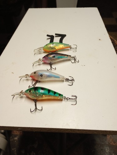 Discontinued Rapala Glass Fat Rap Lures Fr-7 Used Lot Of 4 | eBay