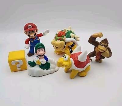 Vintage Nintendo Super Mario Bros Mario Donkey Kong Toy Figure Lot 80s ...
