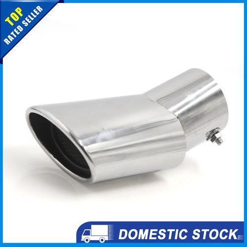 Pack of 1 Stainless Steel 75mm Inlet Slant Cut Car Exhaust Muffler Tip ...