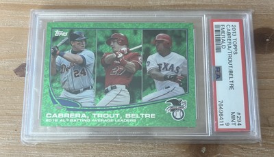 2013 Topps Cabrera/Trout/Beltre, PSA 9, Emerald | eBay