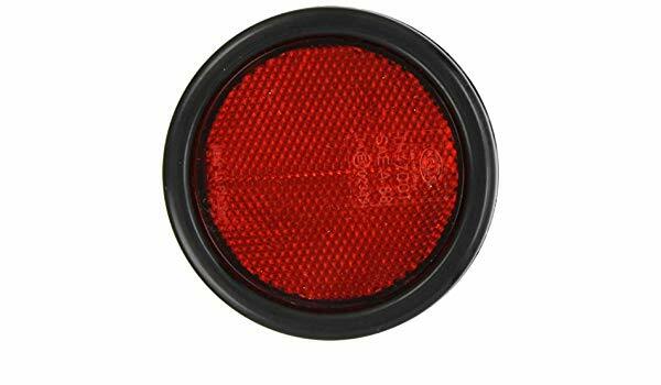 (1) RED Reflex Reflector ~ 2.75" Dia. Round ULO-148 ~ Bolt on DOT Truck ...