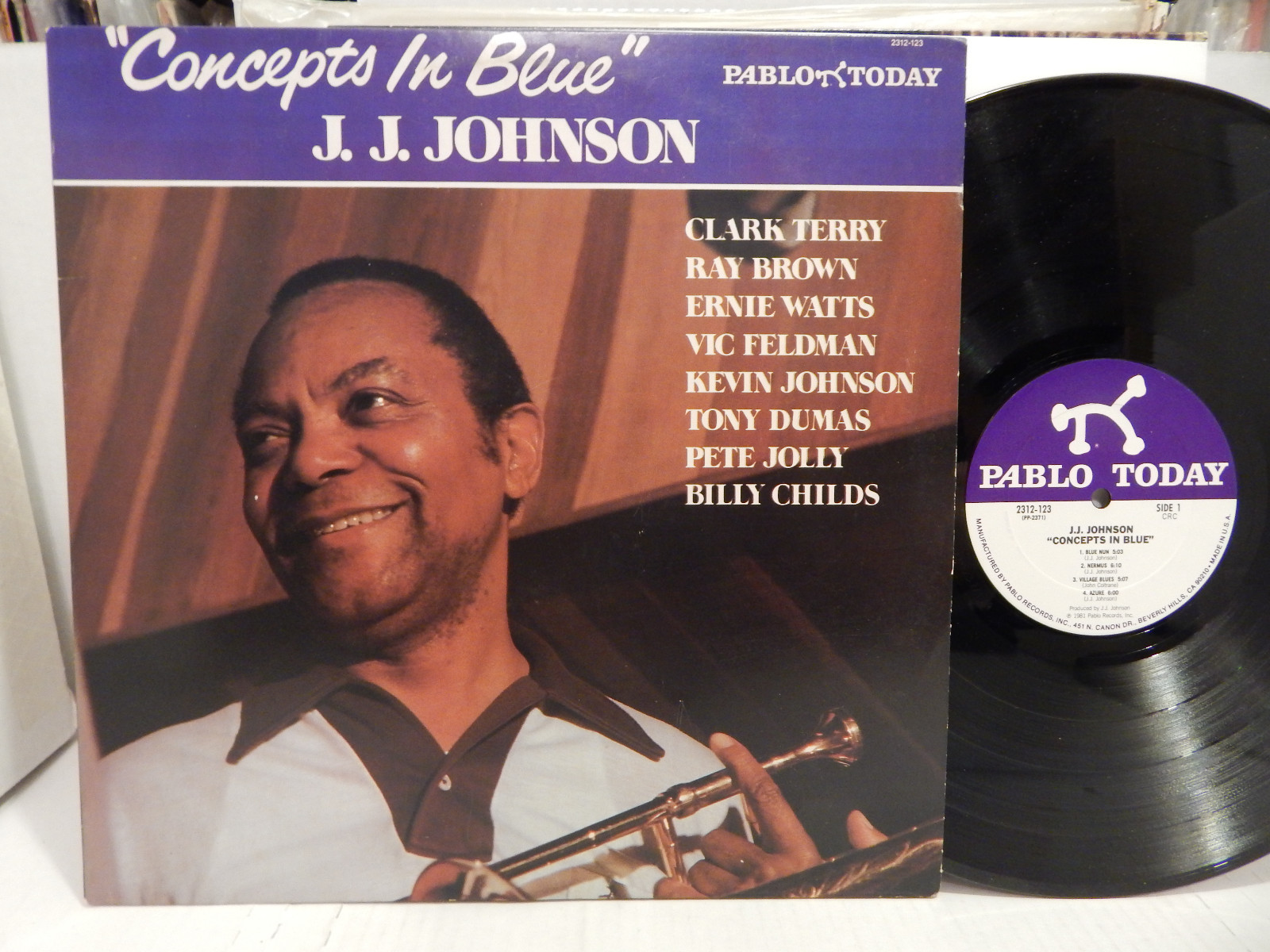 J.J. JOHNSON CONCEPTS IN BLUE Clark Terry Ray Brown 1981 PABLO Super ...