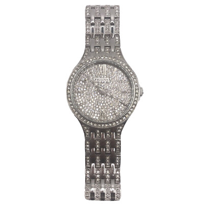 Bulova Phantom Women Watch Stainless Steel Pave Swarovski Crystal Model ...