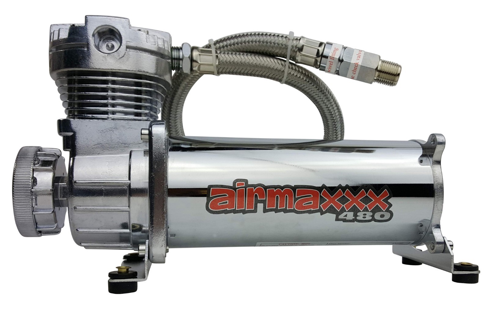 airmaxxx 480 Chrome Air Compressor & 150 Off Switch For Horn Air Ride ...