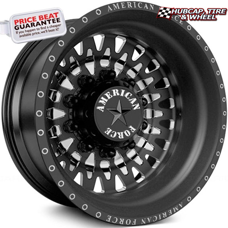 American Force Realm 24"x8.25 Black Dually Wheels(Set of 6-Forged) | eBay