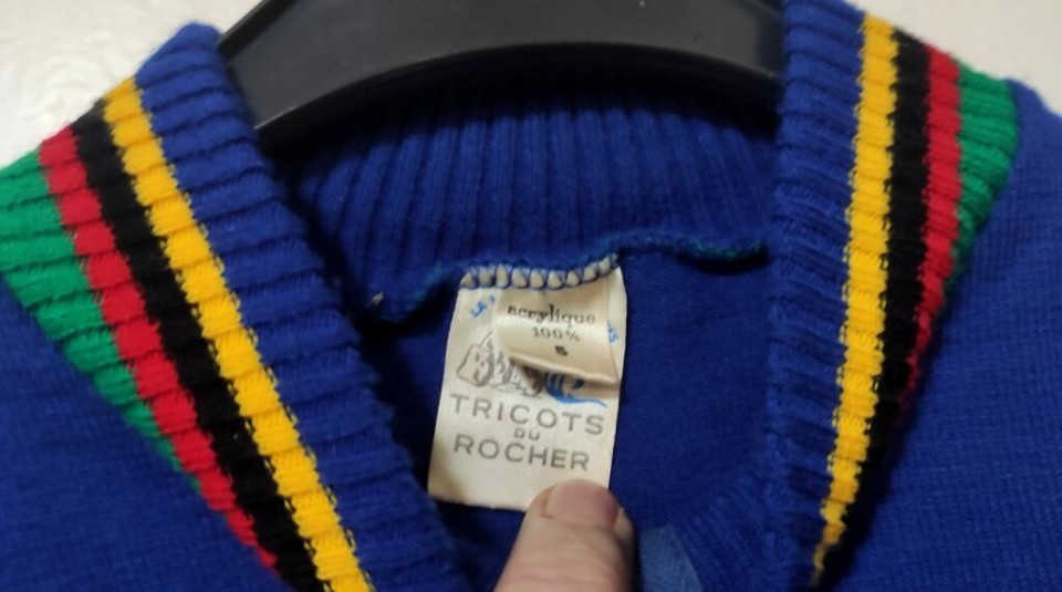 Tricot Rocher NOS Peugeot World Championships Jersey L Poulidor Rene ...