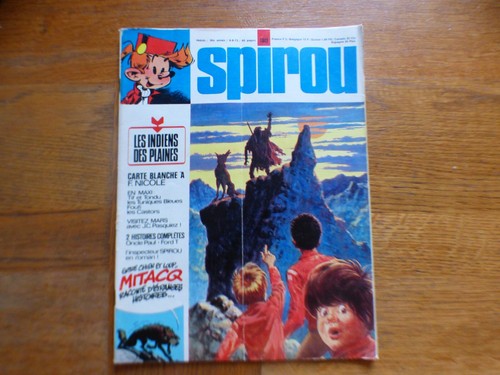 SPIROU n° 1843 LES INDIENS + AUTO COLLANT MARC LEBUT+ CALINE ET CALLEBASSE TBE++ | eBay