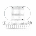 Stainless Steel Metal Oval Hanging Pot Rack Pans Cookware Kitchen ...