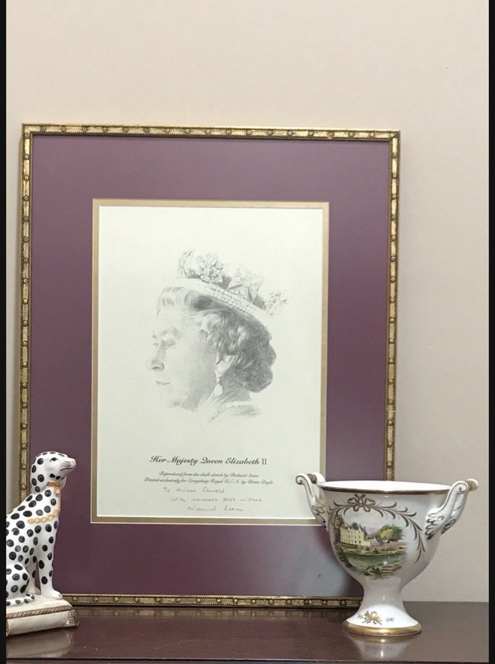 Signed Queen Elizabeth II Ltd Edition (25) Sketch By Famous Royal ...
