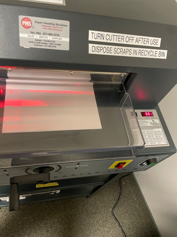 Challenge Spartan 150A 15” Electric Paper Cutter with stand Good ...