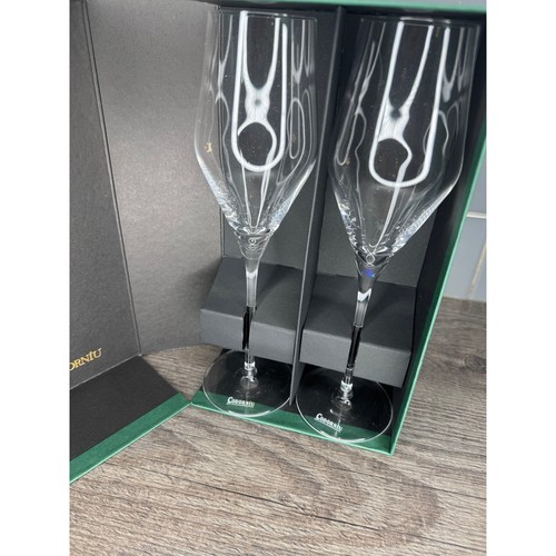 Jaume Codorniu Glass NWB Crystal Clear Champagne Stem Glass Set of 2 ...