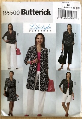 Butterick Pattern B5500 Lifestyle Wardrobe Womens E5 14-22 | eBay