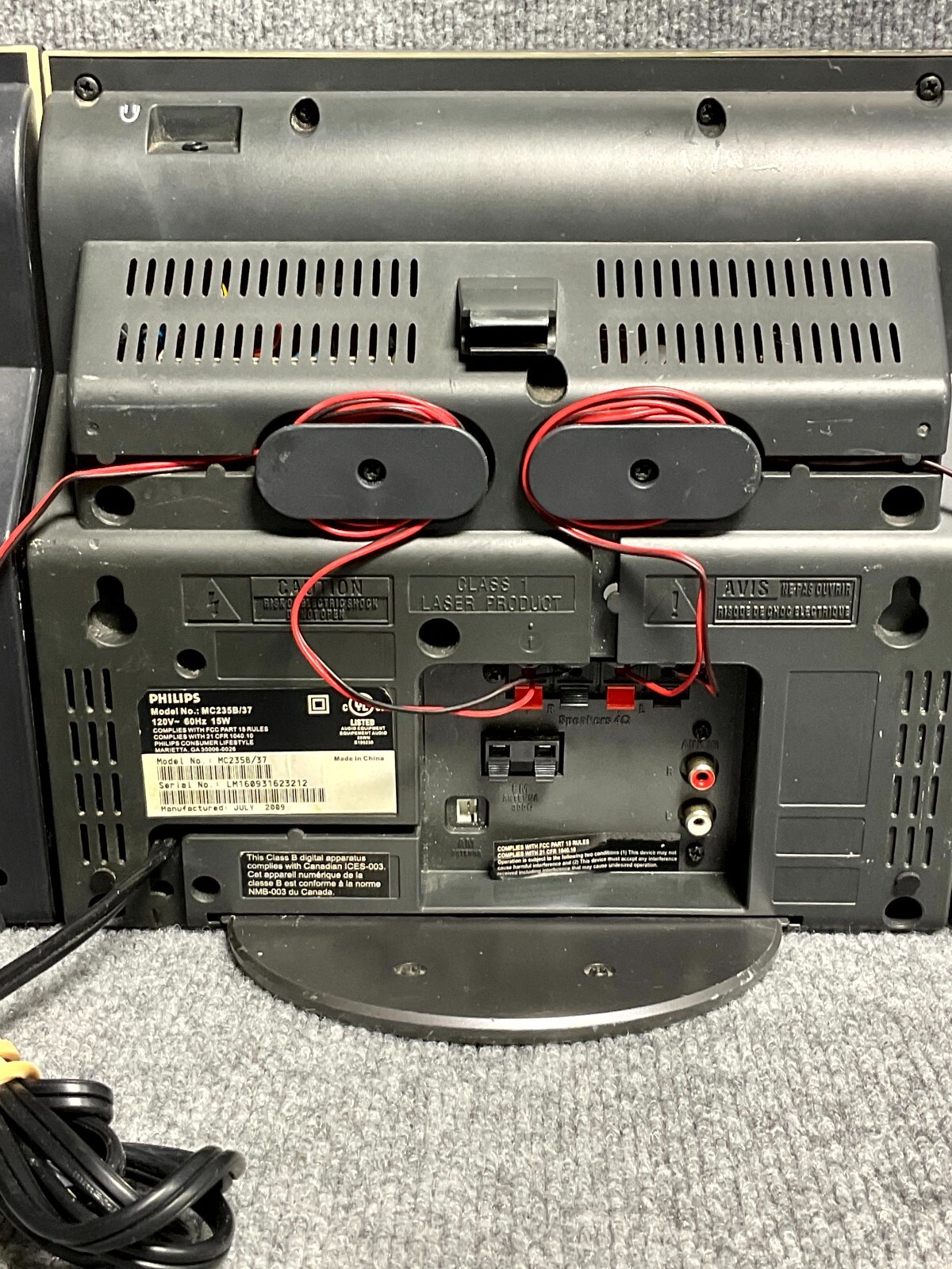 Philips Micro Hi-fi System Mc235b CD Playback Wall-mountable for sale ...